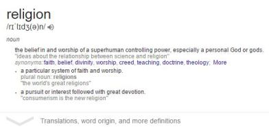 Religion definition | Tamar Valley U3A